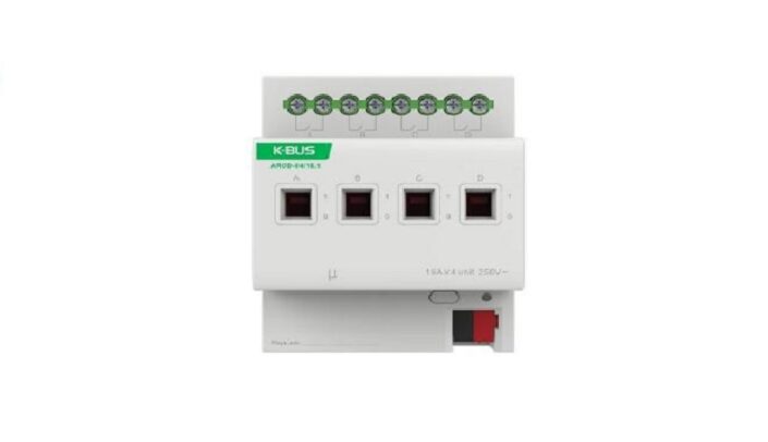GVS Kbus Switch Actuator, 4-Fold,with current detector - GVS - KNX, VDP ...